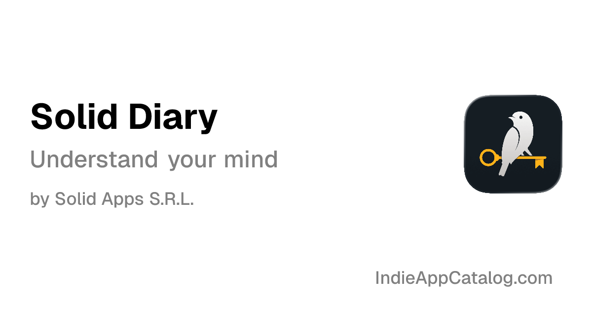 Solid Diary - AI Journal | Indie App Catalog