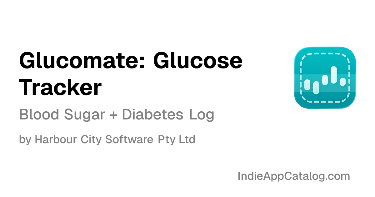 Glucomate: Glucose Tracker | Indie App Catalog